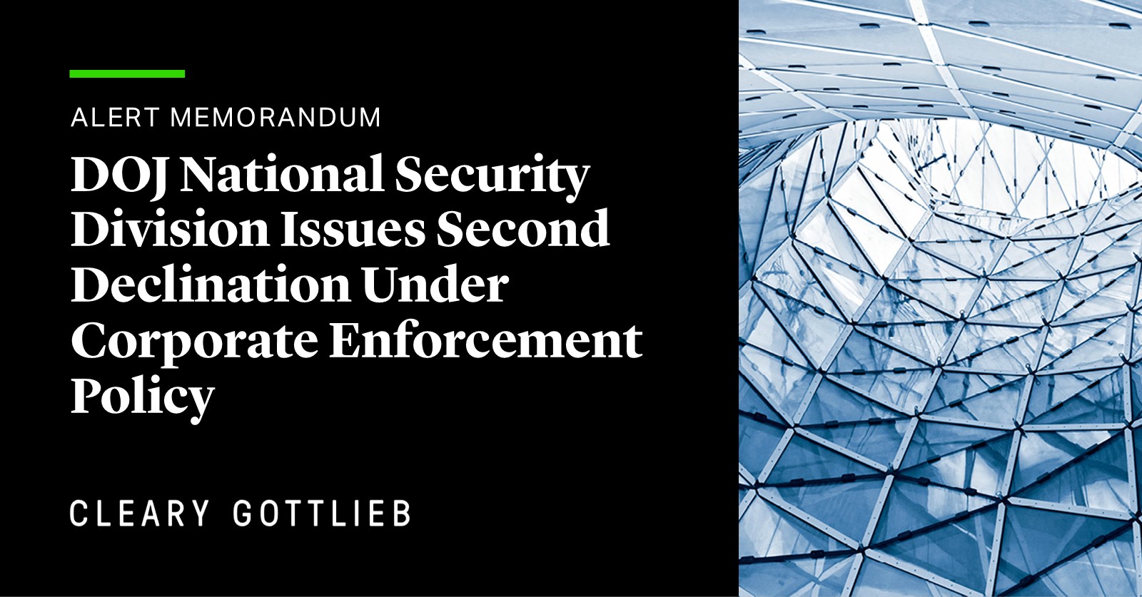 DOJ National Security Division Issues Second Declination Under ...