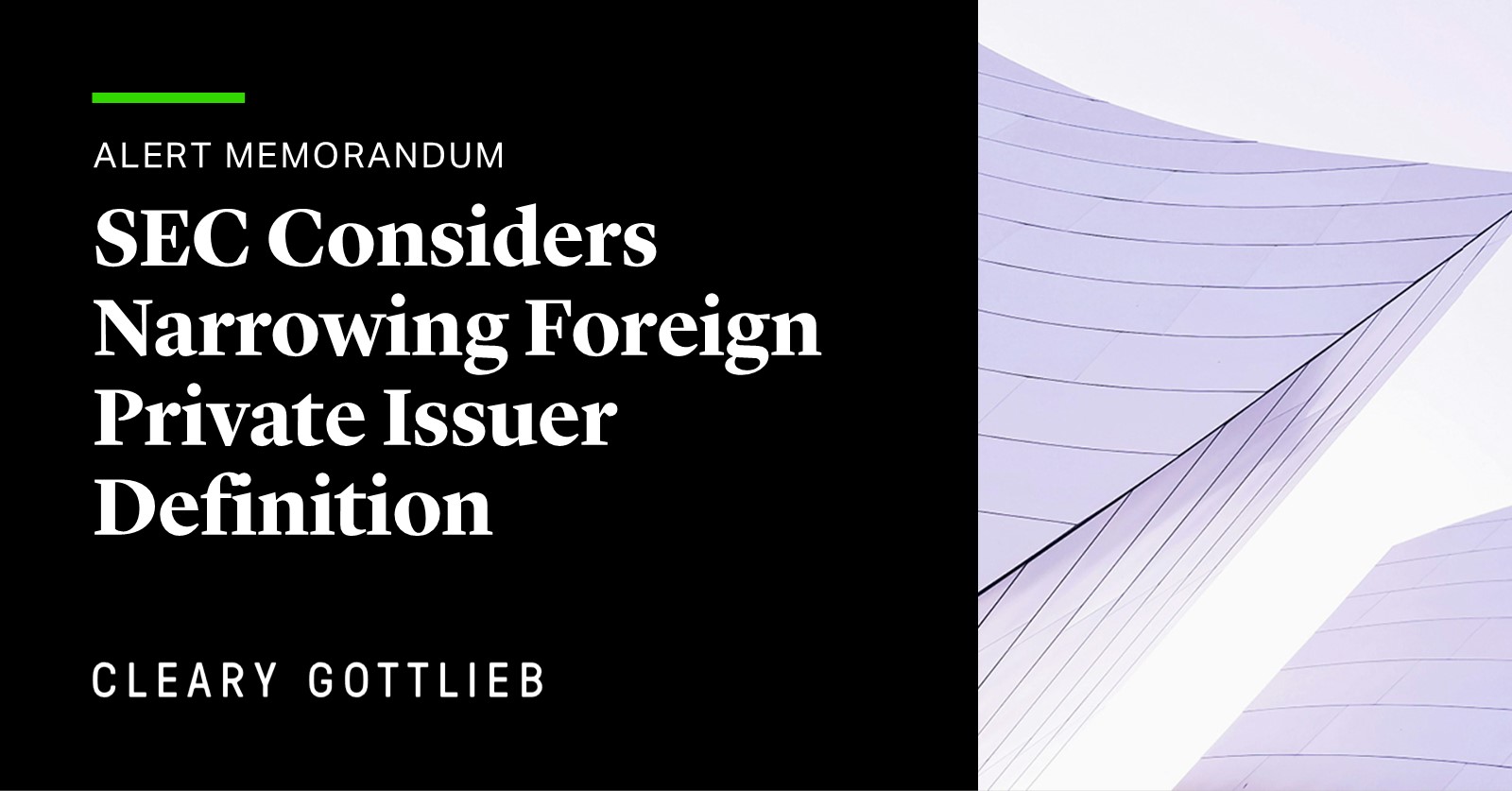 SEC Considers Narrowing Foreign Private Issuer Definition ...