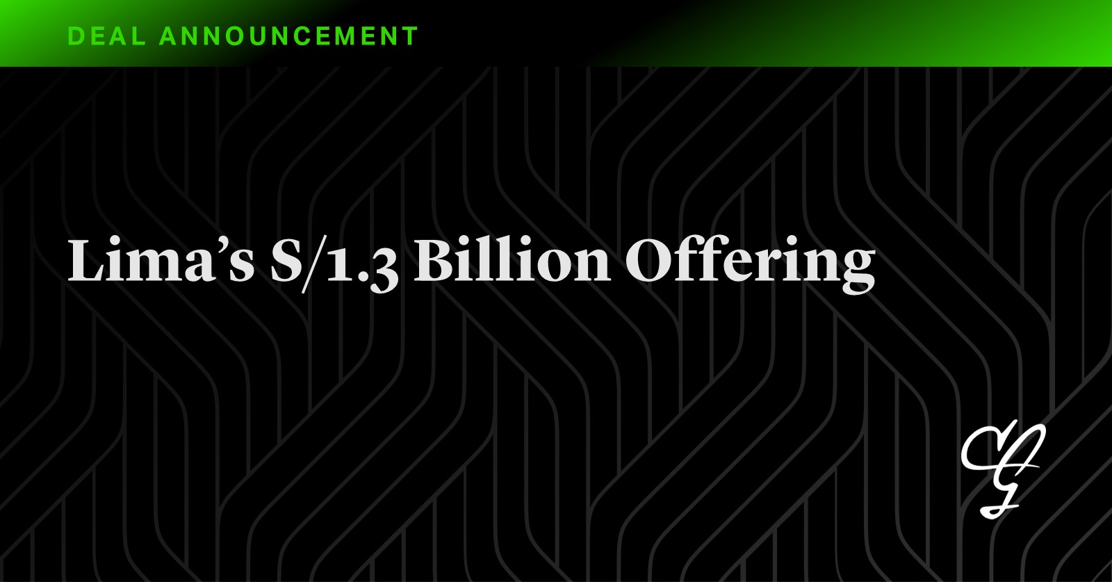 Lima’s S/1.3 Billion Offering | News | Cleary Gottlieb