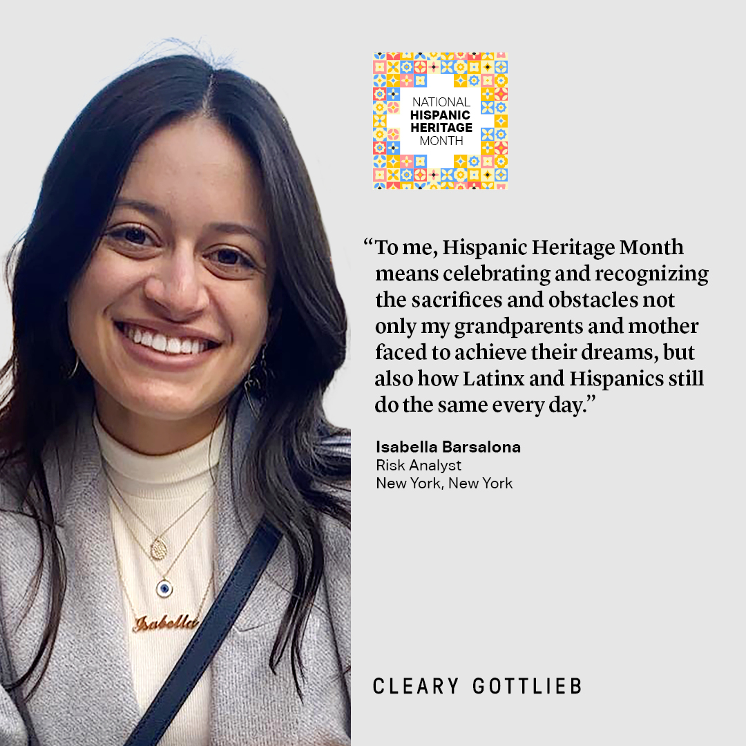 Hispanic Heritage Month Spotlight Series: Isabella Barsalona | Cleary ...