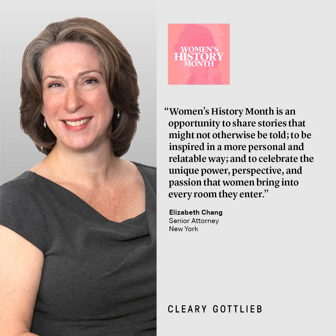 Women’s History Month Spotlight Series: Elizabeth Chang | News | Cleary ...